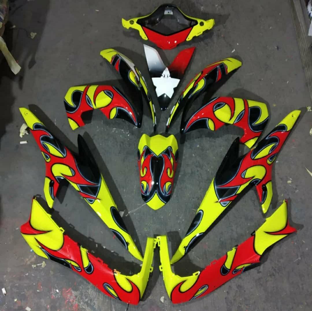 Aerox custom airbrush coverset, Motorcycles, Motorcycle Accessories on ...