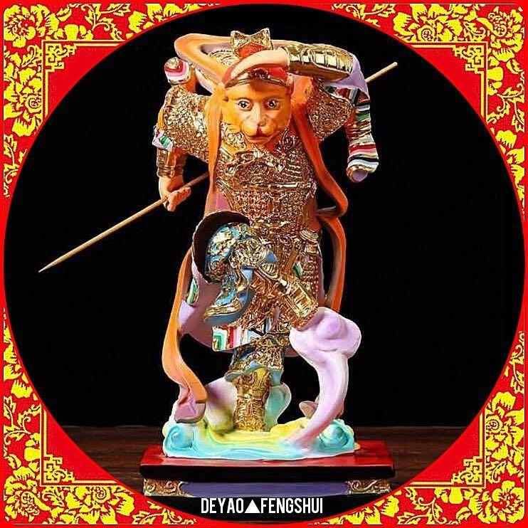 BN Auspicious Monkey God Sun Wukong Deity Magical Rod Weapon Figurine ...