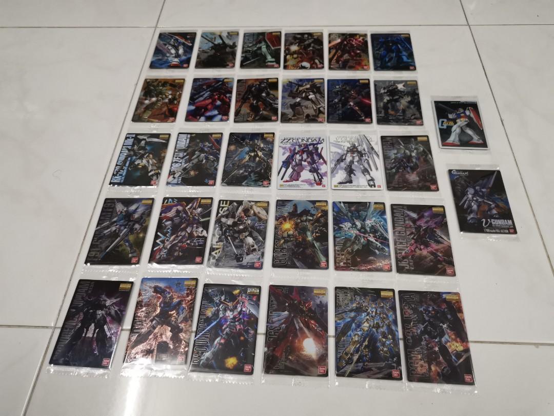 Complete Set of 32 Cards. Gundam Gunpla Box Art Cards Collection ...