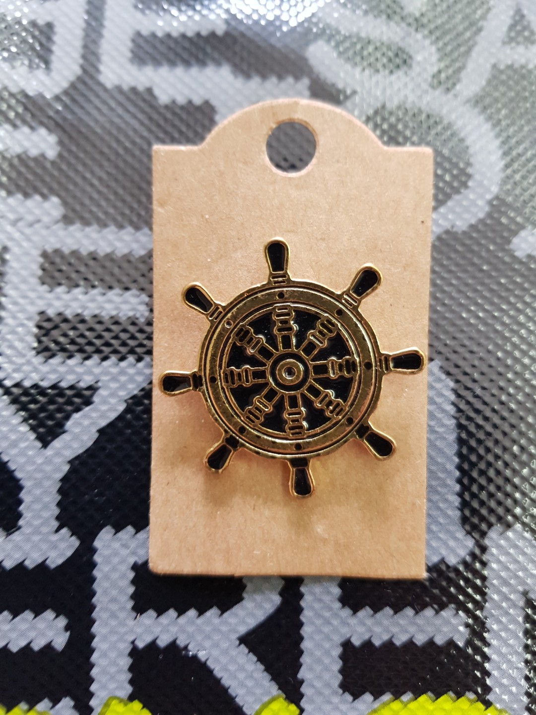 Enamel pin[Steering wheel], Everything Else on Carousell