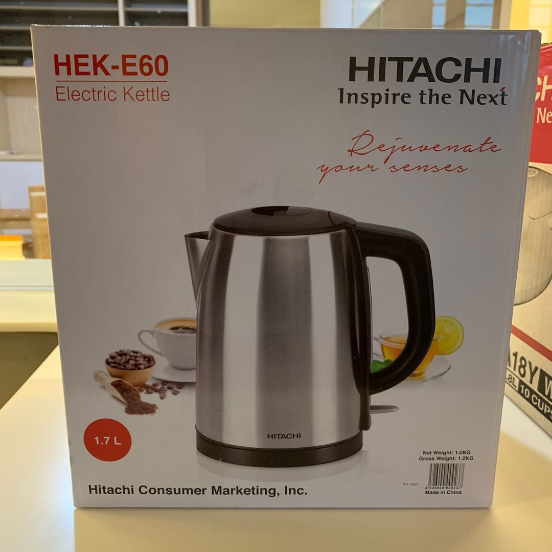 Hitachi Kettle HEK-E60 1.7l, TV & Home Appliances, Kitchen Appliances ...