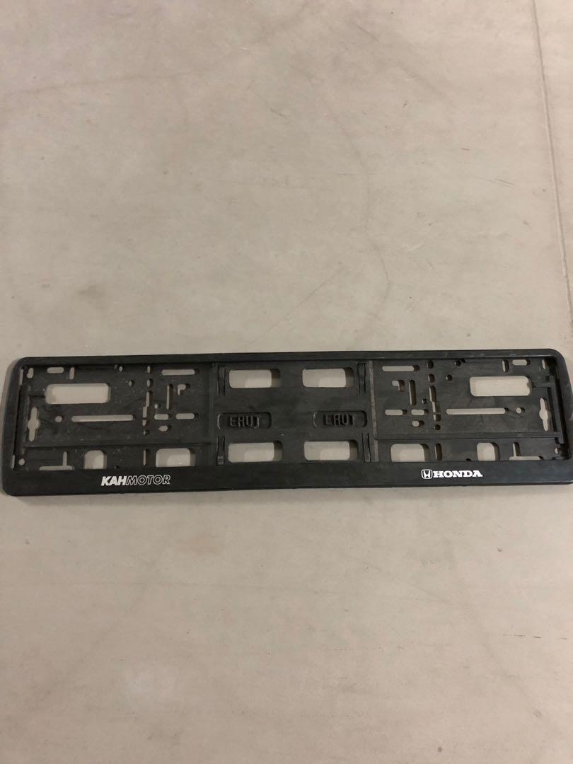 Honda Kah Motor Car Plate Holder, Car Accessories, Car Plates on Carousell