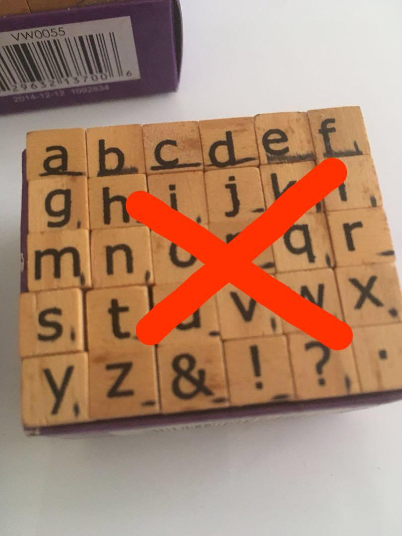 Ink pads & alphabet stamps, Hobbies & Toys, Stationery & Craft, Craft ...