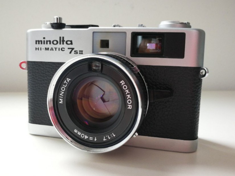 Minolta Hi-matic 7sii RF film camera, Photography, Cameras on Carousell