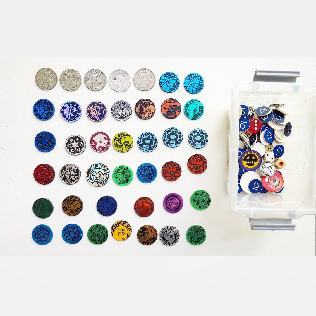 Pokemon tcg coins and counters, Hobbies & Toys, Toys & Games on Carousell