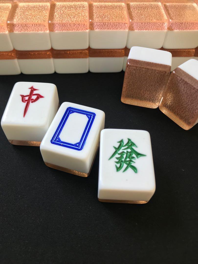Rose Gold Mahjong Tiles Set, Everything Else on Carousell