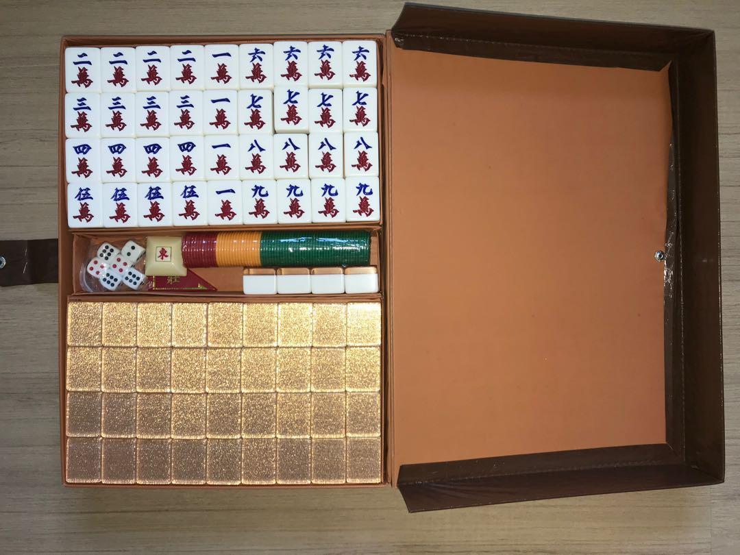 Rose Gold Mahjong Tiles Set, Everything Else on Carousell
