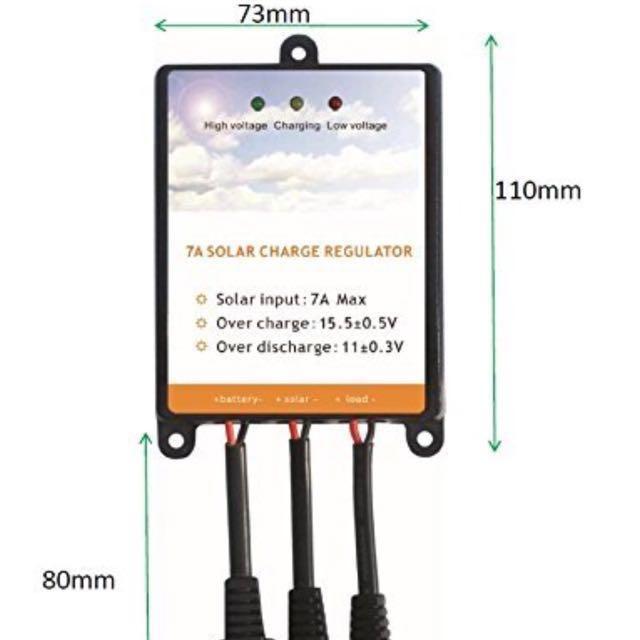 Solar Charge Controller Regulator 7 amp Sunway Solar Panels Charge ...
