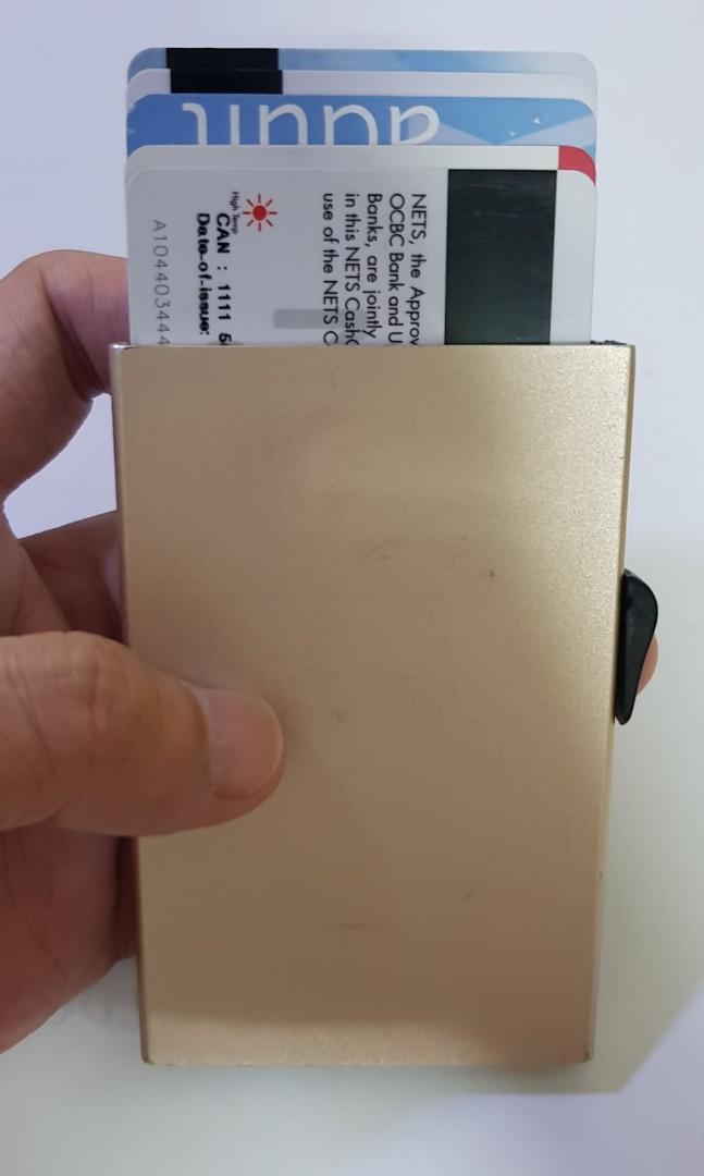 Spring loaded Card Holder (RFID proof), Luxury, Bags & Wallets on Carousell