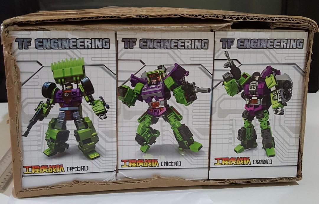 TF Engineering NBK 01 02 & 03 Devastator, Hobbies & Toys, Toys & Games on Carousell