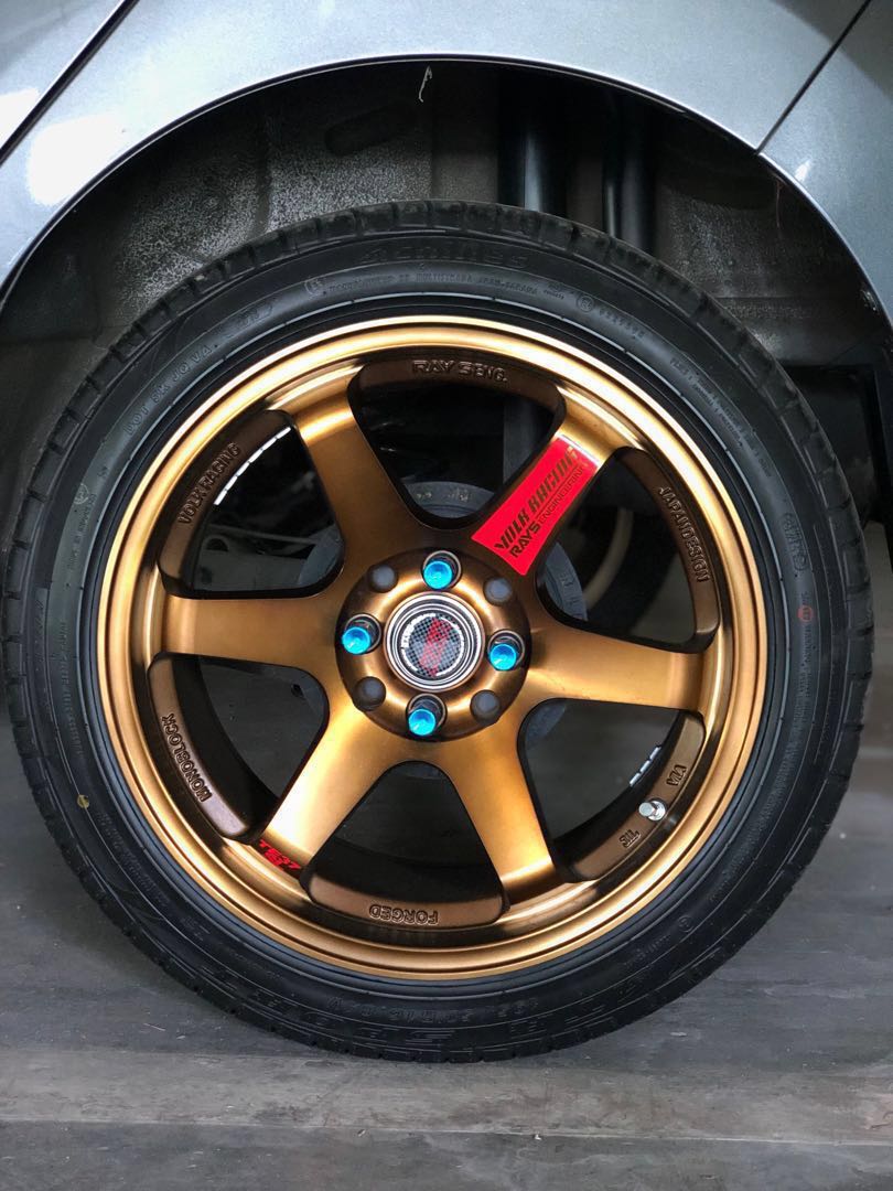 Velg Volk Rays TE37 SL Bronze + Ban Archilles ATR Sport, Aksesoris ...