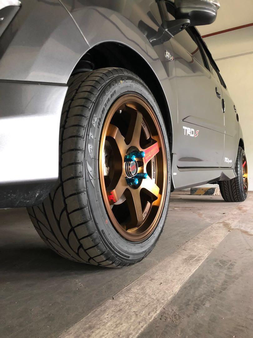 Velg Volk Rays TE37 SL Bronze + Ban Archilles ATR Sport, Aksesoris ...