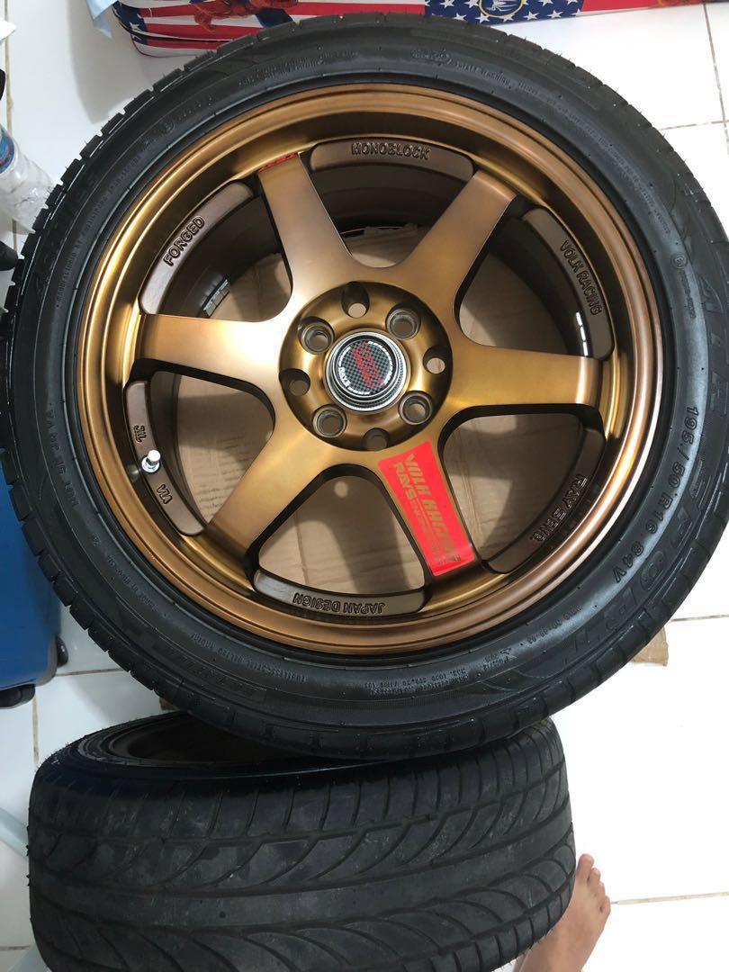 Velg Volk Rays TE37 SL Bronze + Ban Archilles ATR Sport, Aksesoris ...