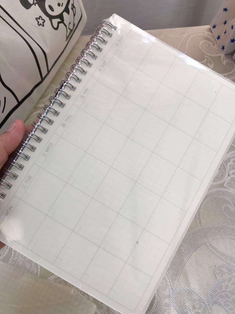 A5 Muji inspired notebook with rope, Hobbies & Toys, Stationary & Craft ...