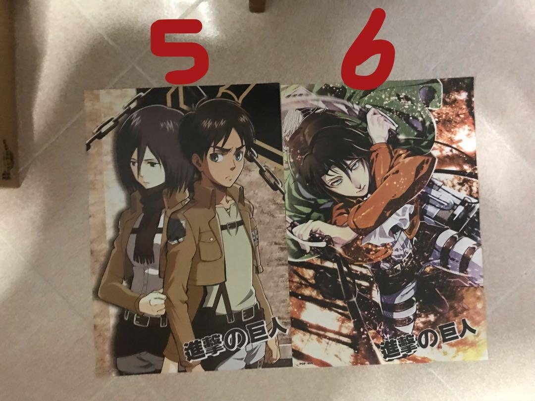 Attack On Titan A3 Poster, Hobbies & Toys, Memorabilia & Collectibles, Fan Merchandise on Carousell