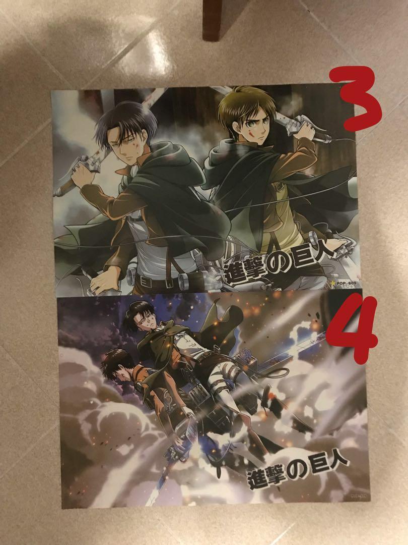 Attack On Titan A3 Poster, Hobbies & Toys, Memorabilia & Collectibles, Fan Merchandise on Carousell