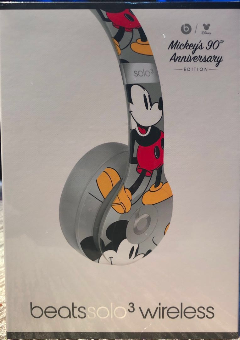 BNIB - Beats Solo3 Wireless Headphones - Mickey’s 90th Anniversary ...