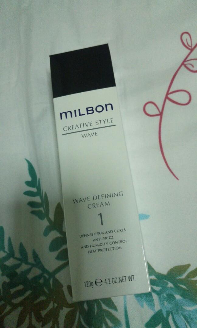BNIB Milbon Wave Defining Cream, Beauty & Personal Care, Hair on Carousell