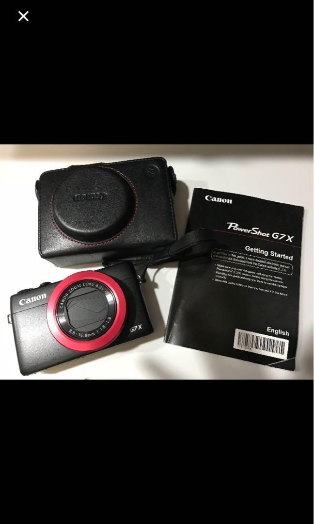 Canon G7x Red Ring Limited Edition, Photography, Cameras on Carousell
