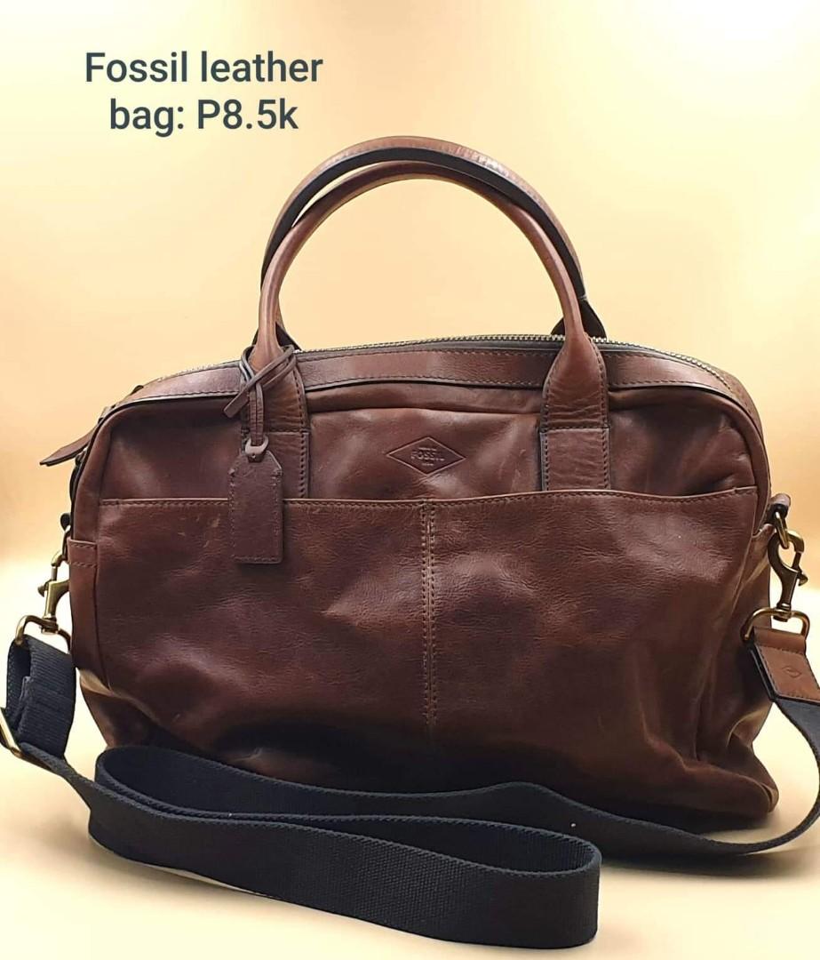 Fossil Men's leather briefcase, Men's Fashion, Bags, Briefcases on ...
