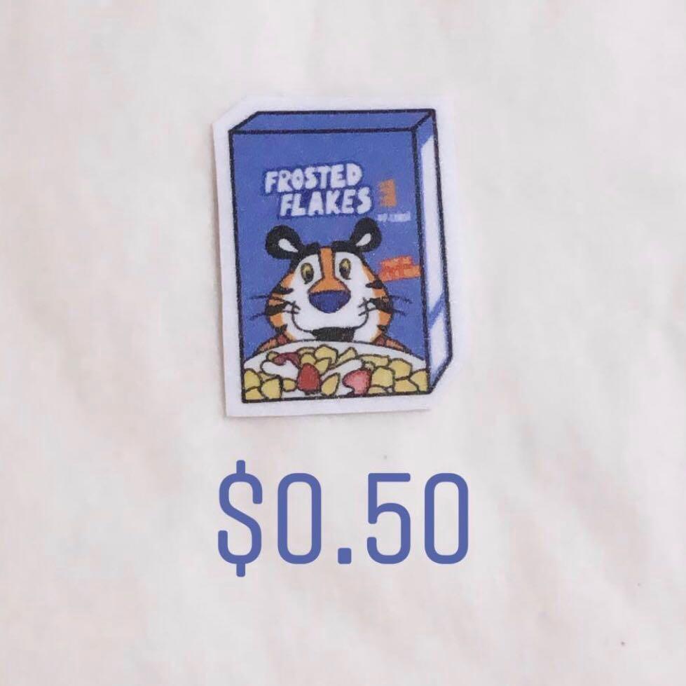 Frosted Flakes cereal box sticker, Hobbies & Toys, Stationery & Craft ...