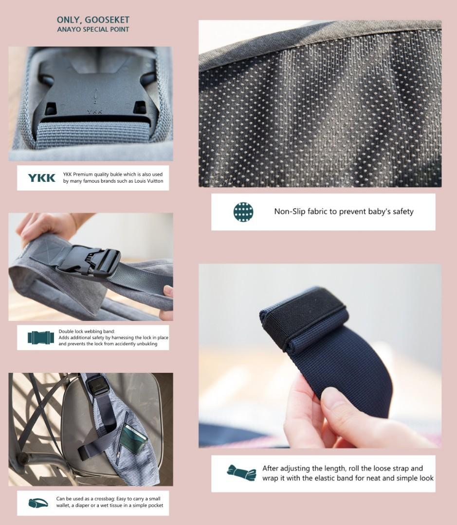 Gooseket Anayo 1 baby carrier, Babies & Kids, Going Out, Carriers ...