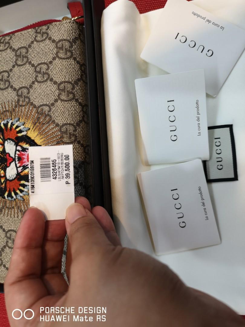 Gucci Angry Cat Wallet, Luxury, Bags & Wallets on Carousell