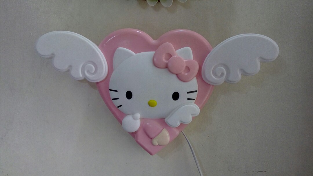 Hello Kitty Wall Lamp, Furniture & Home Living, Lighting & Fans ...