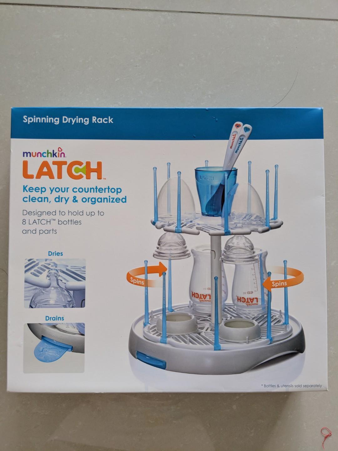 Munchkin LATCH Spinning Drying Bottle Drying Rack, Babies & Kids ...