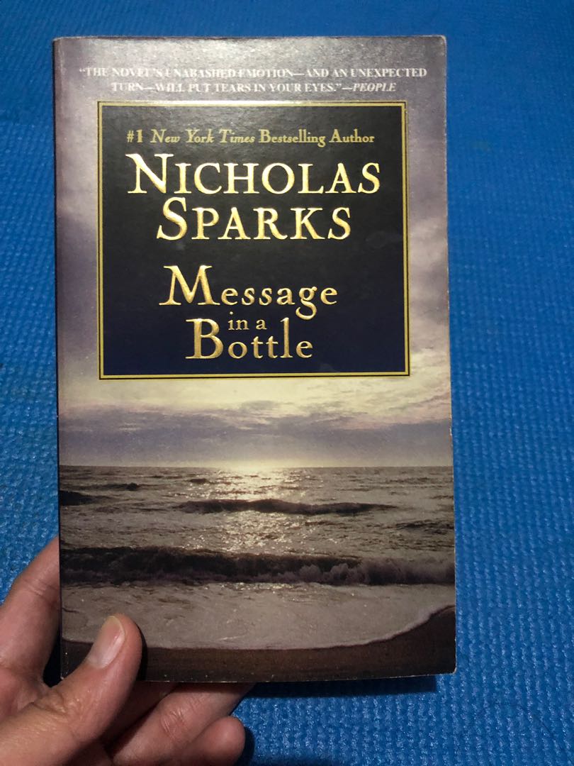 Nicholas Sparks' Message in a Bottle, Hobbies & Toys, Books & Magazines ...