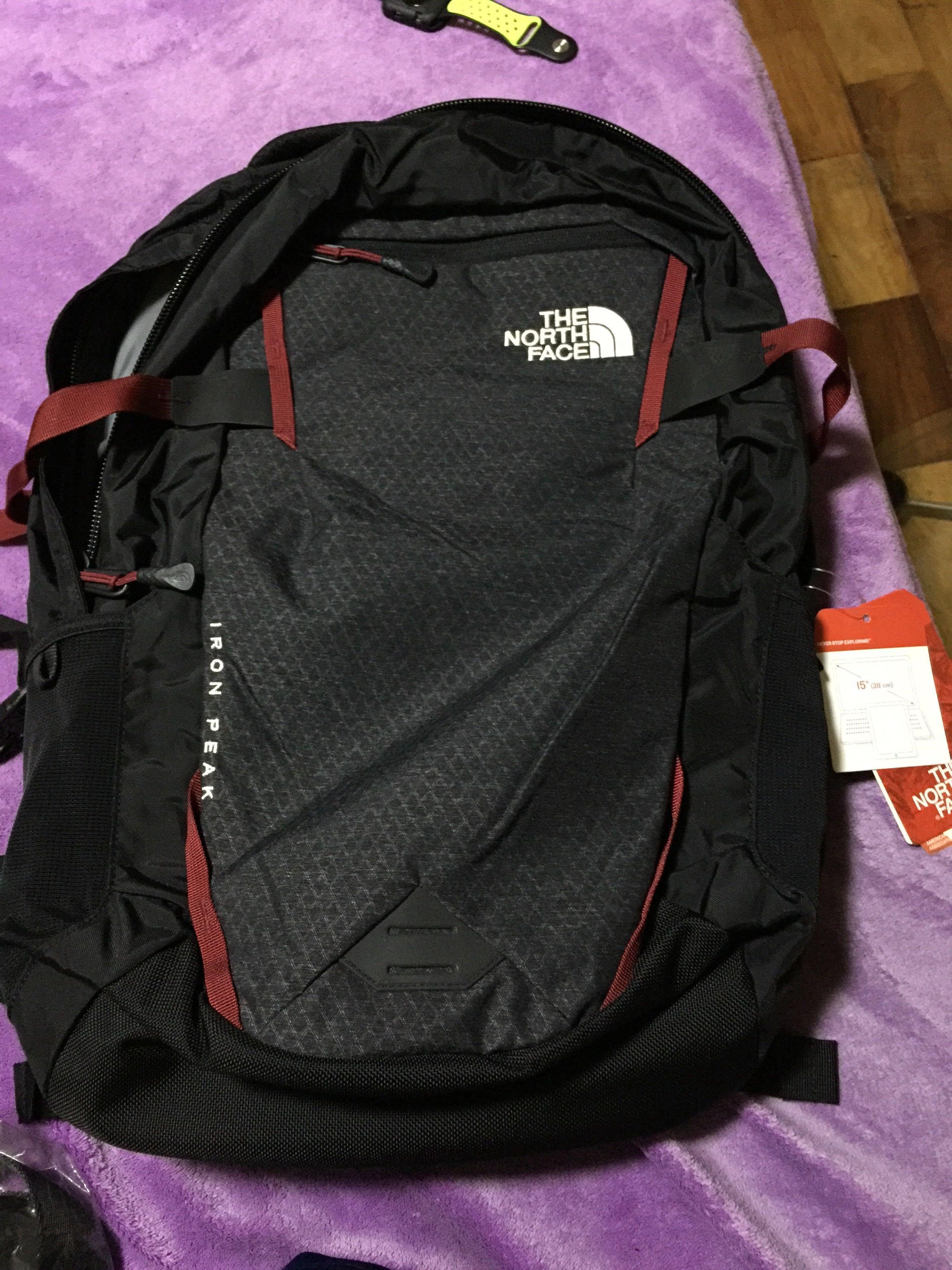 North face iron peak backpack, Men's Fashion, Bags, Backpacks on Carousell