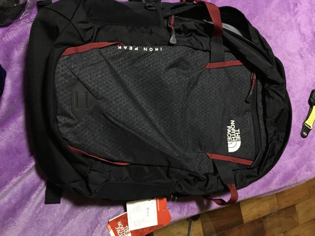 North face iron peak backpack, Men's Fashion, Bags, Backpacks on Carousell