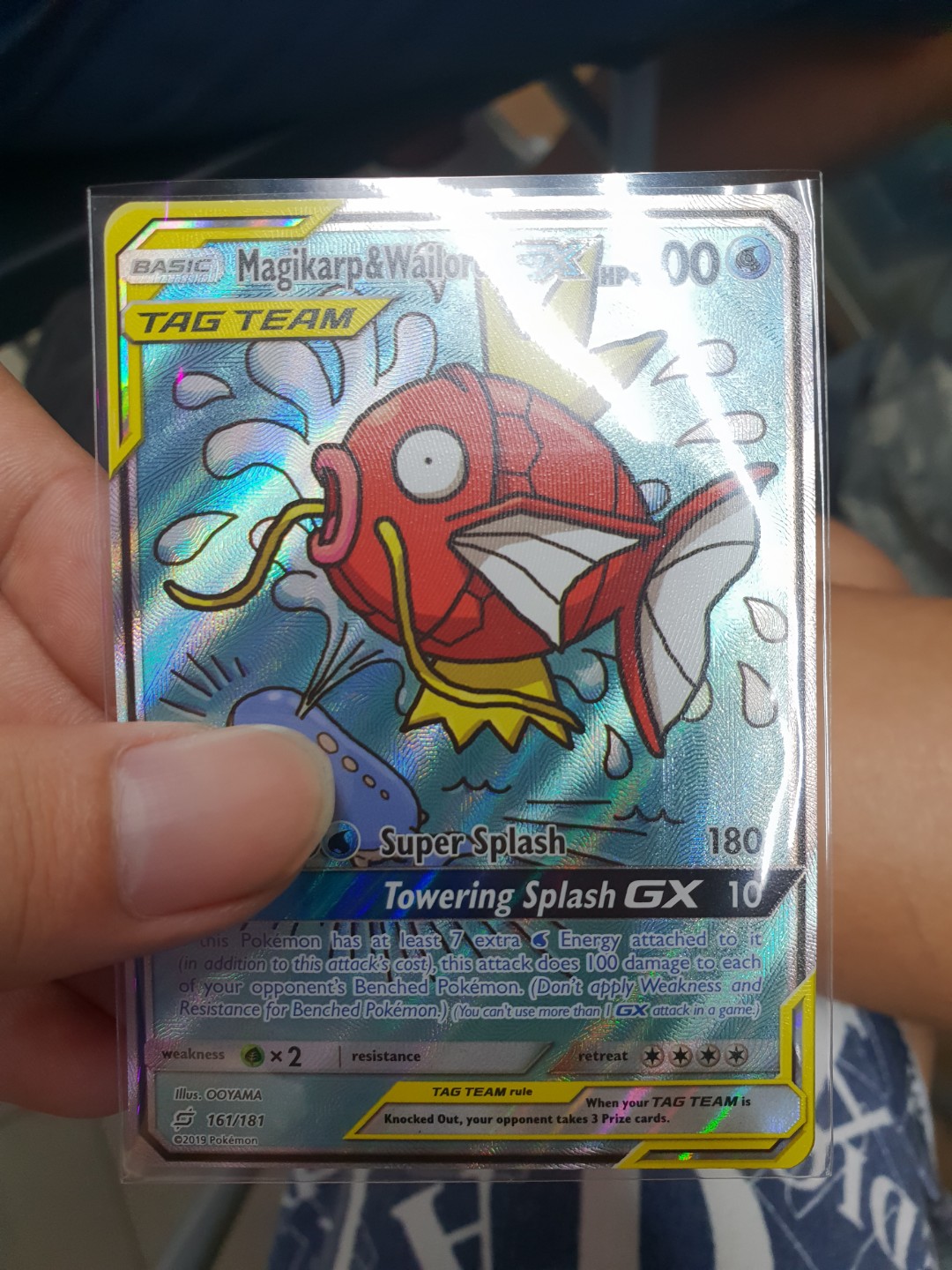 Pokemon Team Up Full art Waillord & magikarp, Hobbies & Toys, Toys ...