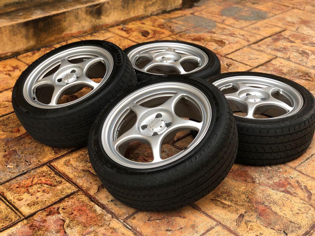 Rim Enkei RPO2 16x7jj pcd100, Auto Accessories on Carousell