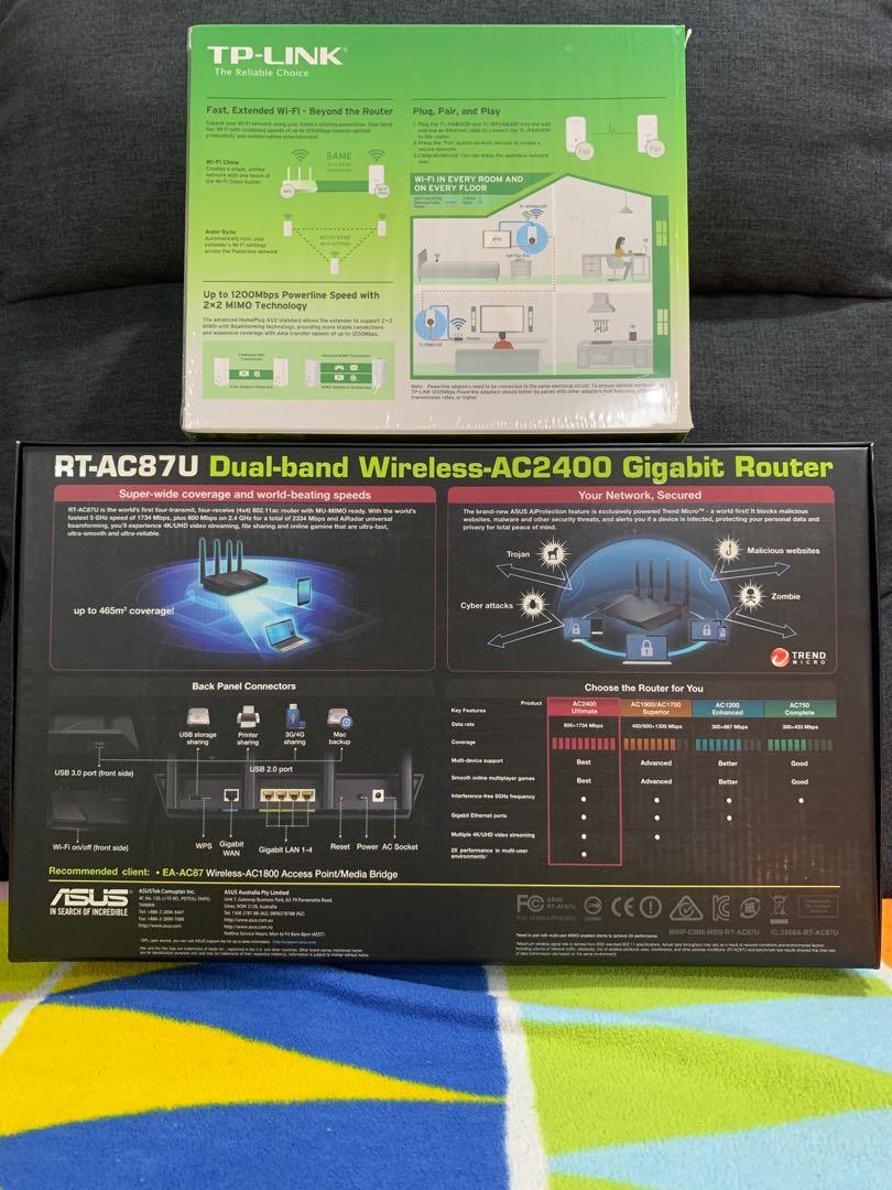 Router And Powerline Adapters Computers And Tech Parts And Accessories Cables And Adaptors On Carousell