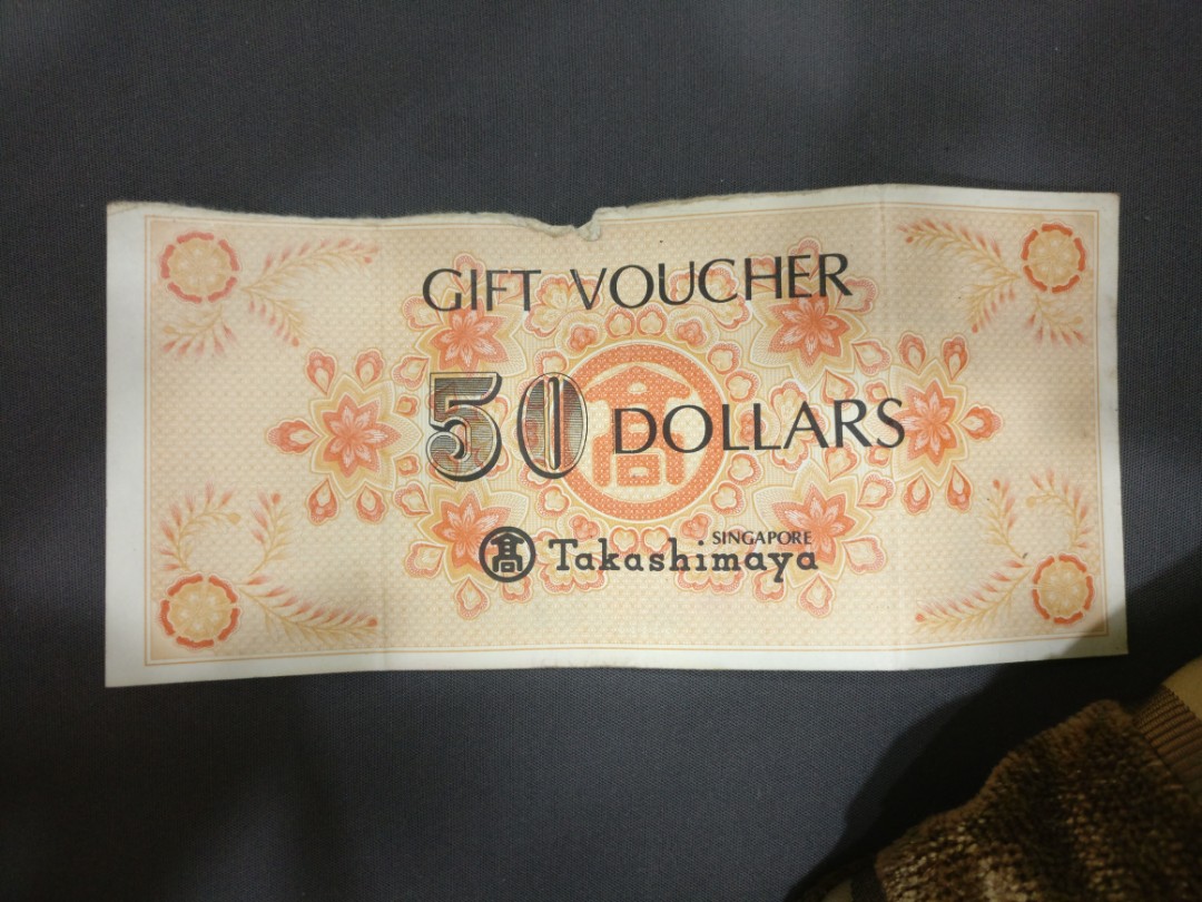 Takashimaya $50 voucher, Tickets & Vouchers, Vouchers on Carousell