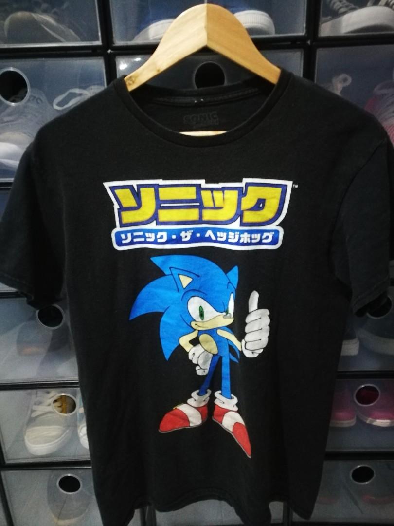 Vintage Japanese Print Sonic Shirt by Sega, Men's Fashion, Tops & Sets ...
