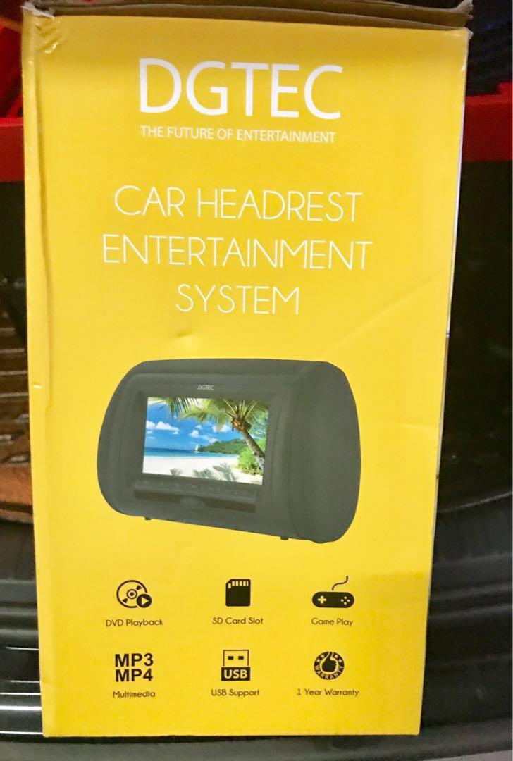 DGTEC Car Headset Entertainment System, Car Parts & Accessories on ...