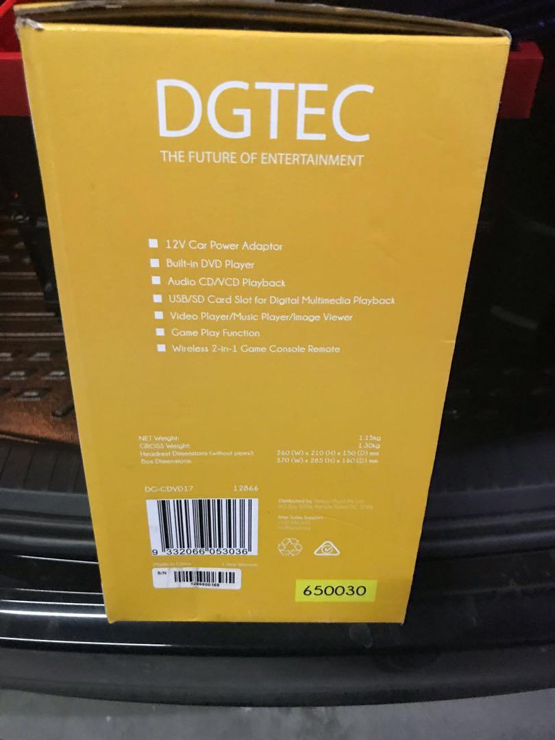 DGTEC Car Headset Entertainment System, Car Parts & Accessories on ...