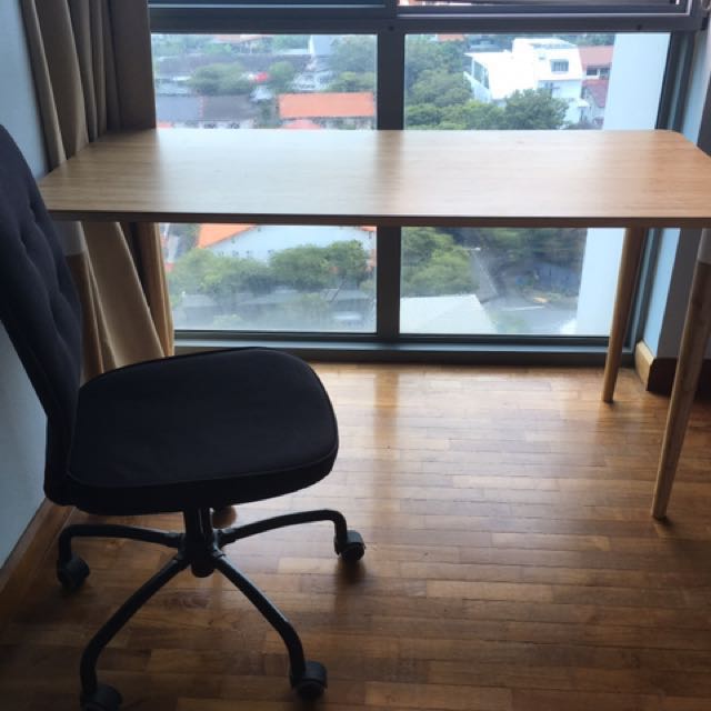 Ikea hilver table with chair, Furniture, Tables & Chairs on Carousell