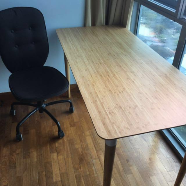 Ikea hilver table with chair, Furniture, Tables & Chairs on Carousell