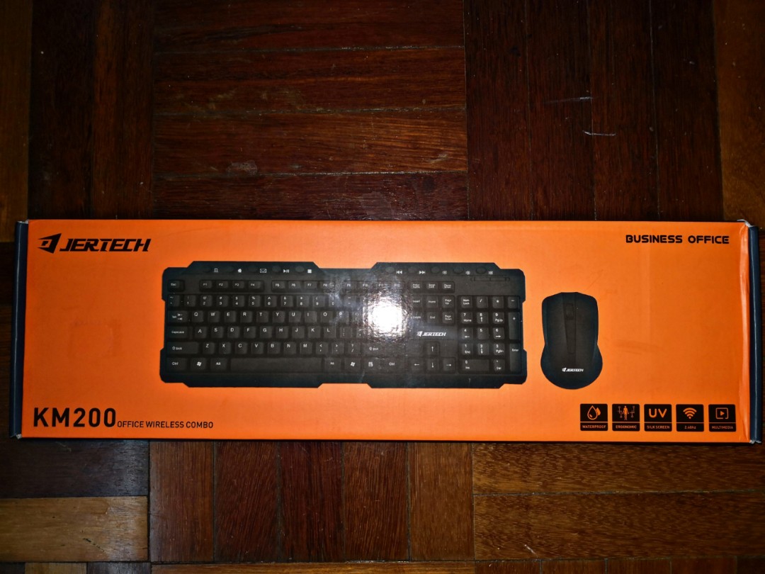JERTECH KM200 OFFICE WIRELESS COMBO (KEYBOARD+MOUSE), Computers & Tech ...