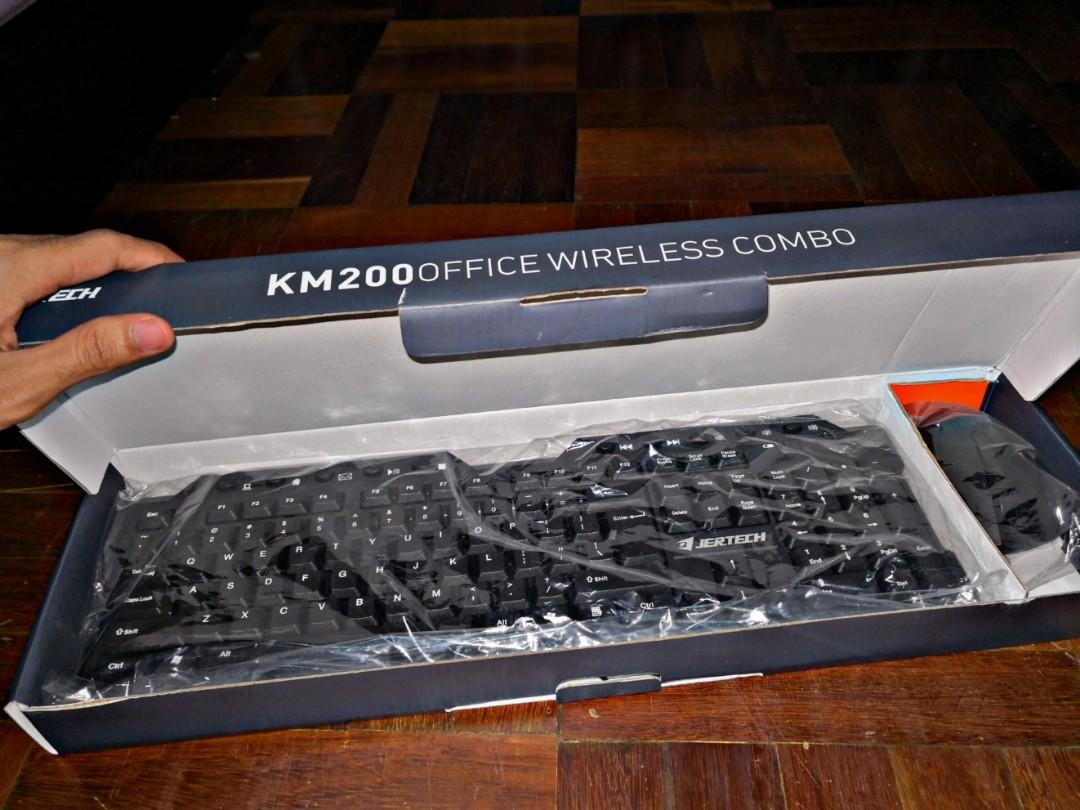 JERTECH KM200 OFFICE WIRELESS COMBO (KEYBOARD+MOUSE), Computers & Tech ...