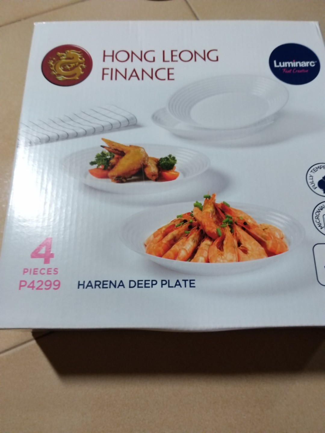 Luminarc plates, Furniture & Home Living, Kitchenware & Tableware ...