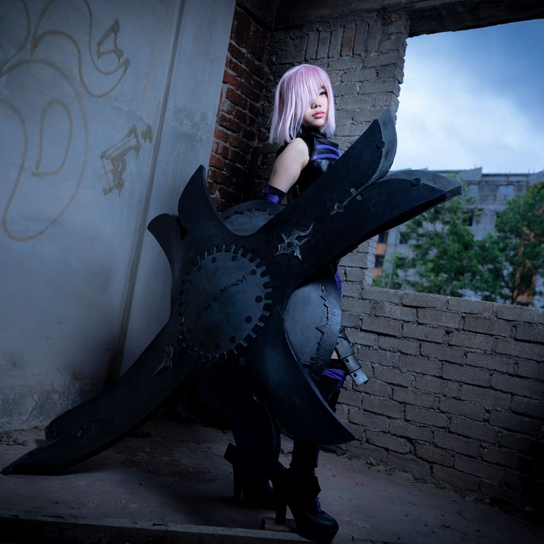 Mashu Costume and wig NO SHIELD HAVE ARMOR, Hobbies & Toys, Memorabilia ...