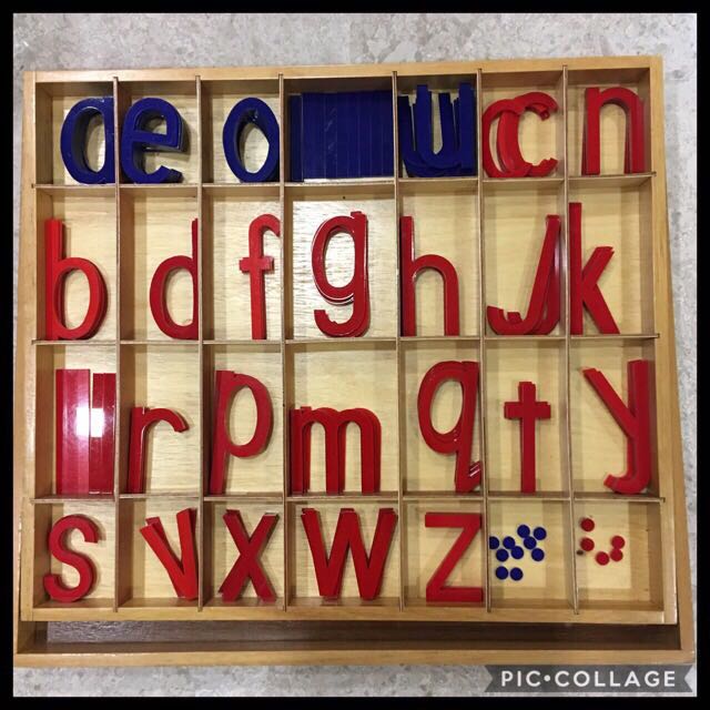 Montessori - Large Movable Alphabets, Babies & Kids, Baby Nursery ...