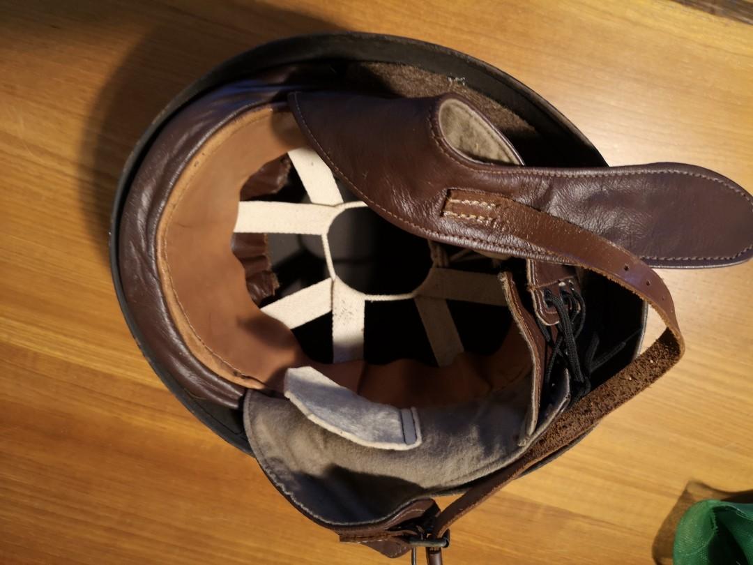 Original WWII British MkI Dispatch Rider Helmet Marked BMB 1944 ...