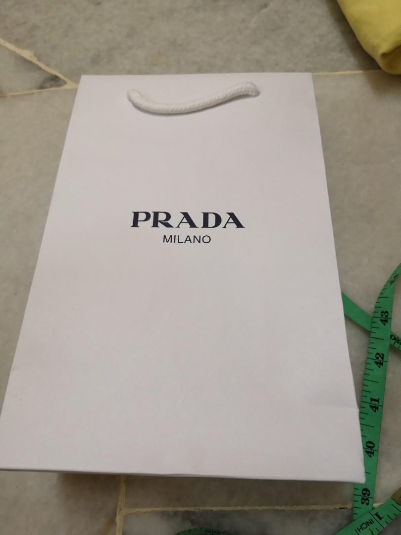 Prada Paper Bag, Luxury, Bags & Wallets on Carousell