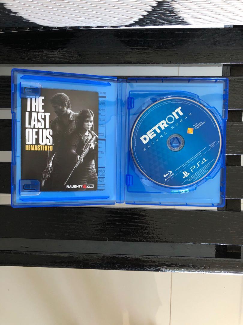 PS4 bundle games (God of war, Detroit become human, The last of us ...