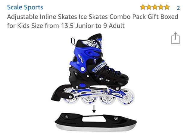 Scale Sports Inline / Ice Skates for kids, Sports Equipment, Sports ...
